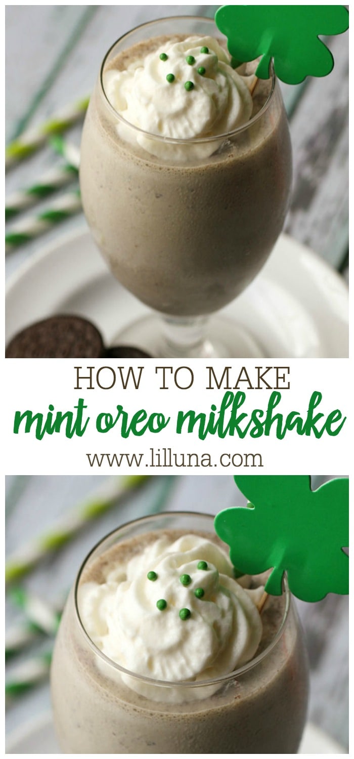 Mint Oreo Ice Cream Shakes