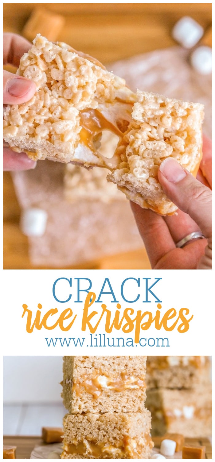 Crack Rice Krispies {With Caramel Center} | Lil' Luna