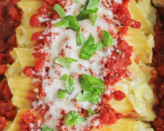 Cheesy Chicken Manicotti {Family-Favorite} | Lil' Luna