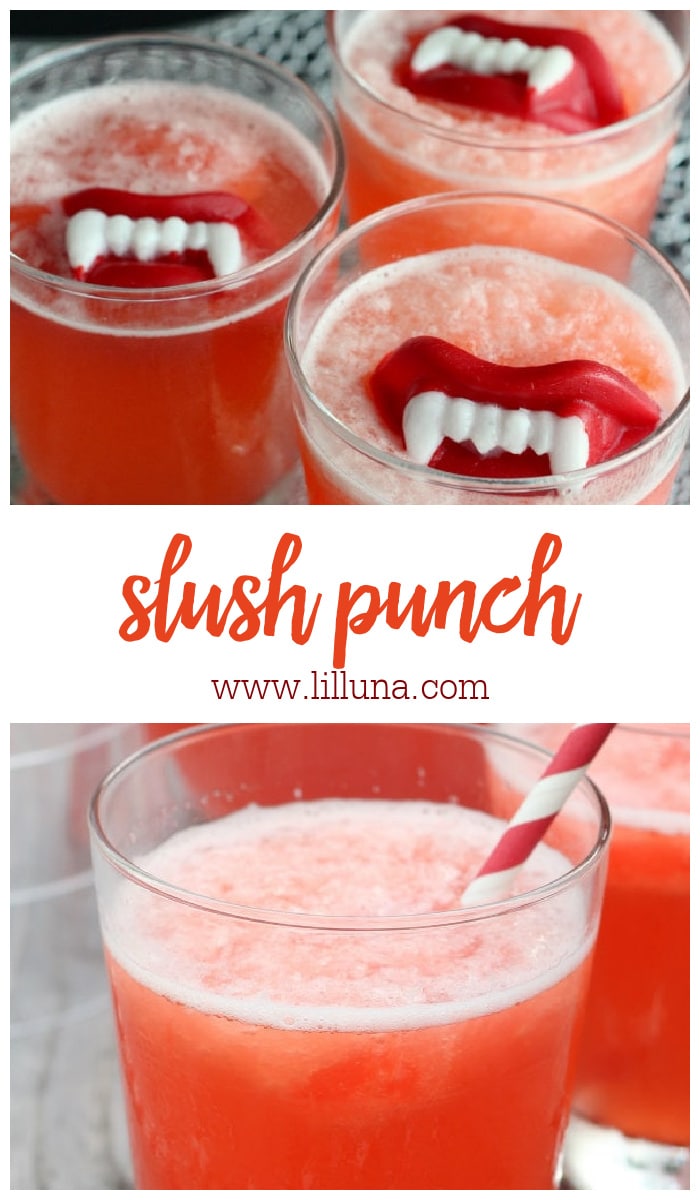 Slushy Punch Recipe {Strawberry + Pineapple} | Lil' Luna