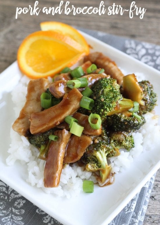 Salteado de Brócoli y cerdo {Quick + Delish} | Mex Alex