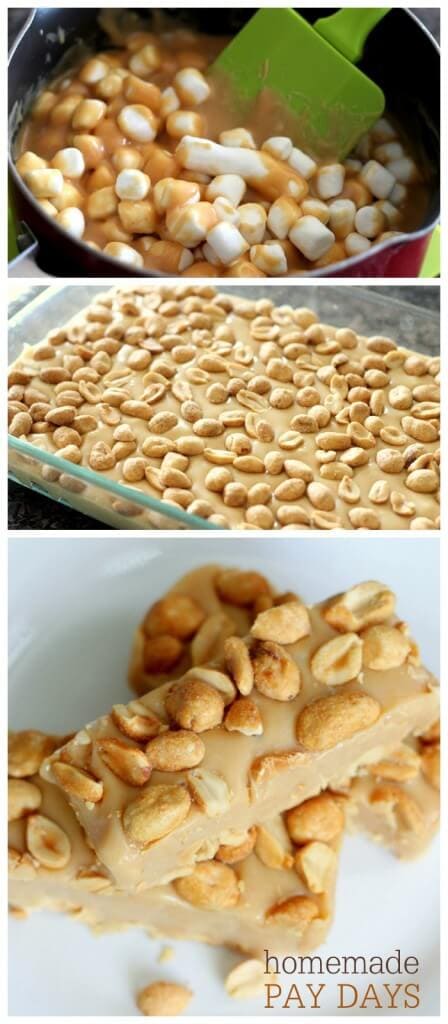 Homemade PayDay Candy Bars {Quick + Easy} | Lil' Luna