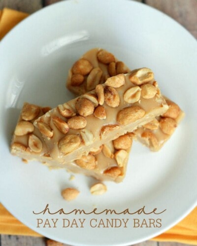 Homemade PayDay Candy Bars {Quick + Easy} | Lil' Luna