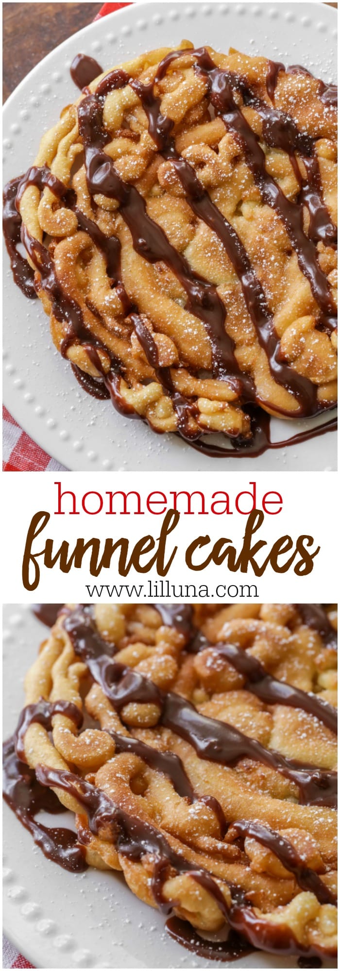 Homemade Funnel Cake {+VIDEO} | Lil' Luna
