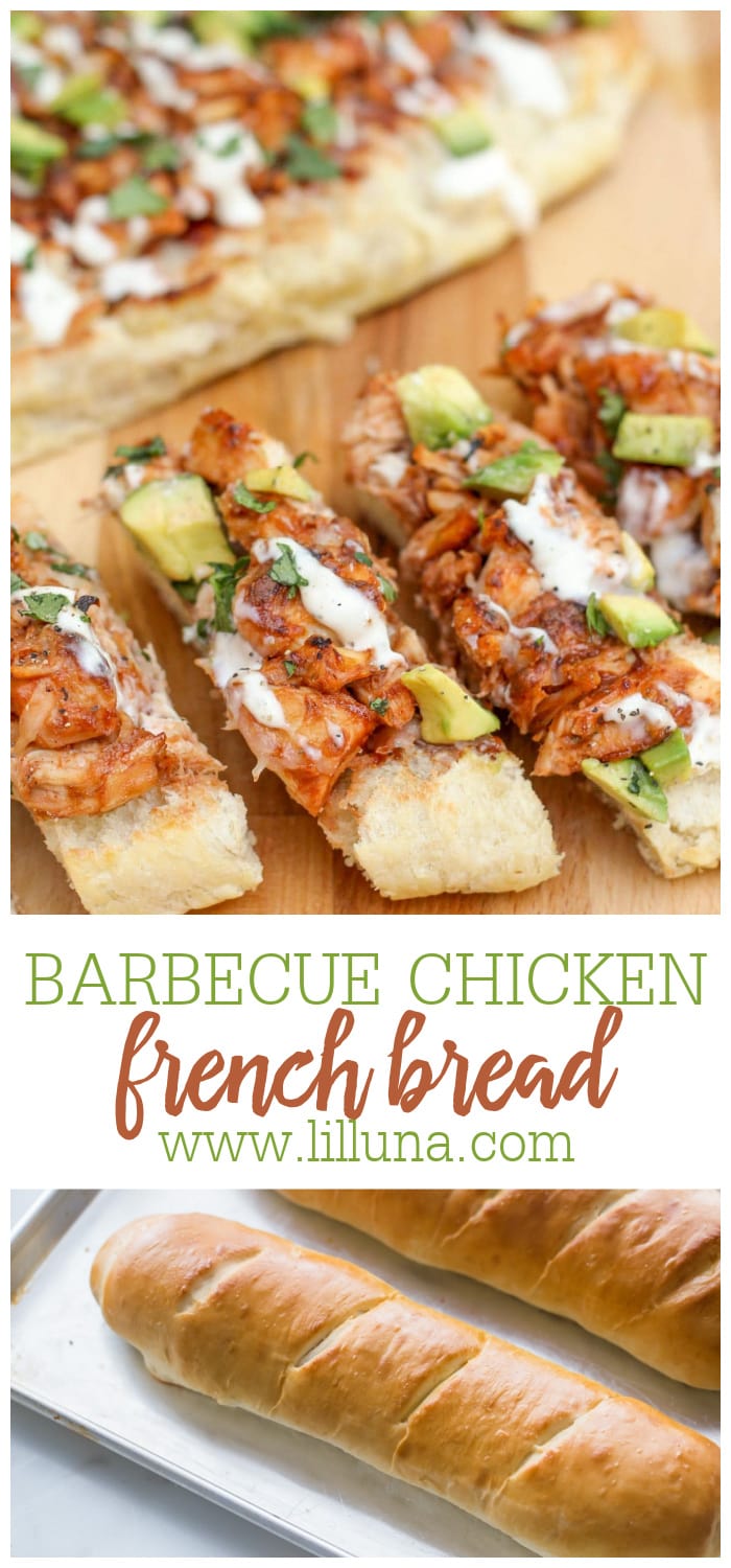 Barbecue Chicken French Bread | Lil' Lina