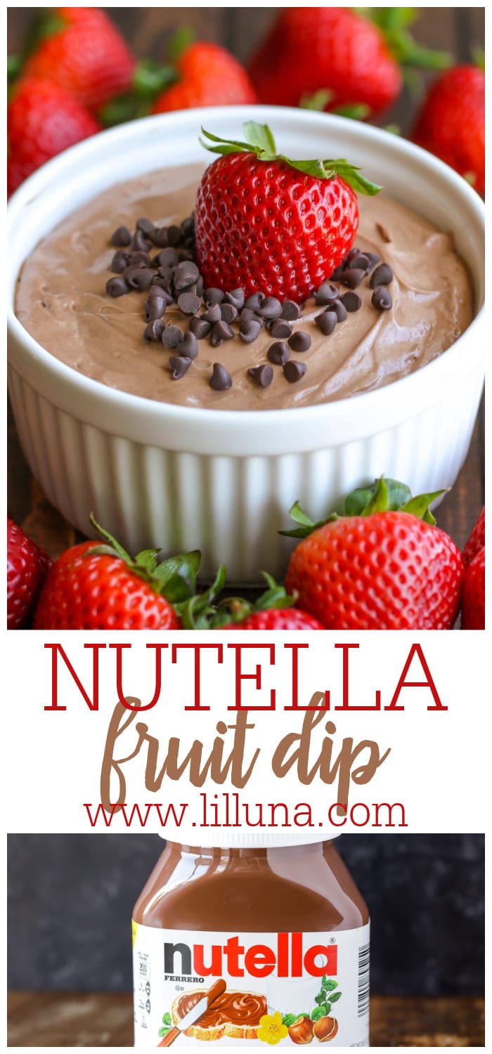 Nutella Dip Recipe {Just 4 Ingredients!} | Lil' Luna