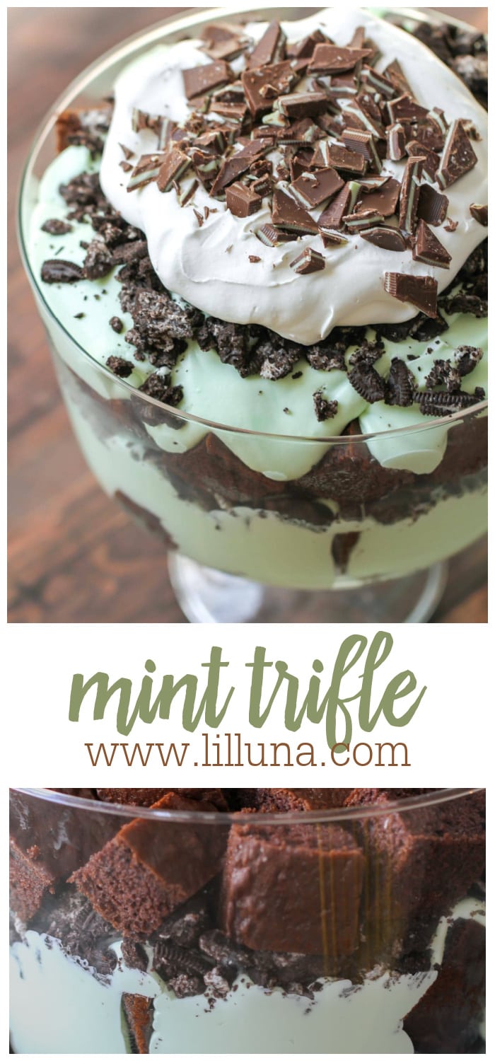 Mint Trifle Recipe {with Oreos Andes Mints} Lil Luna