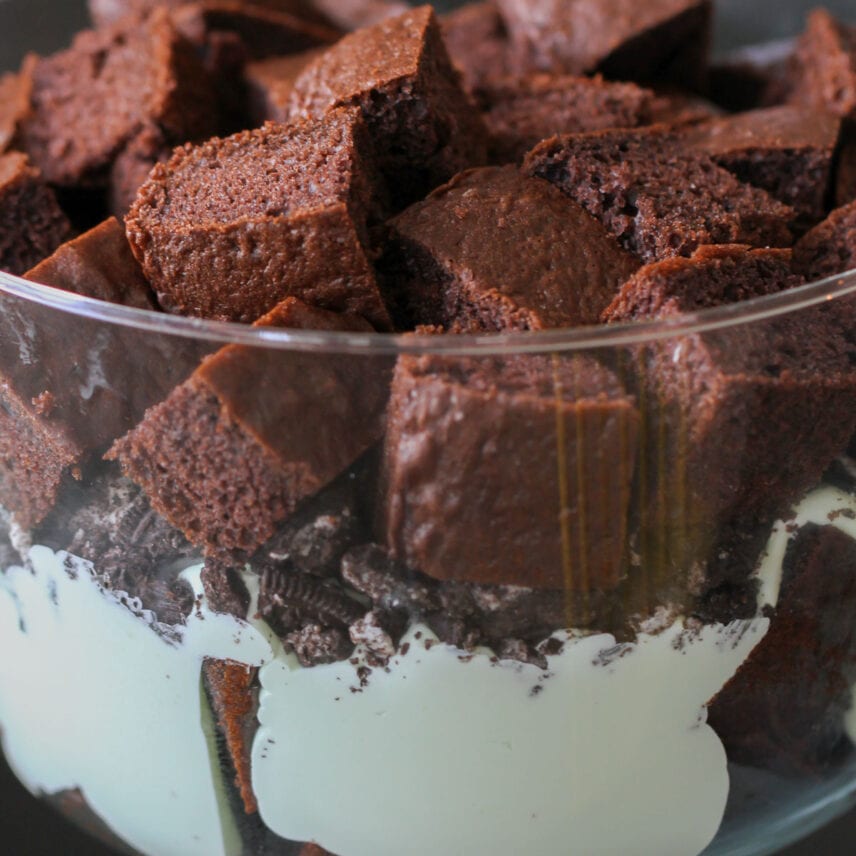 Mint Trifle Recipe {With Oreos + Andes Mints} | Lil' Luna