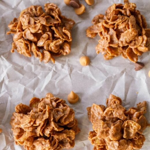 Butterscotch Cornflake Cookies {4 Ingredients!!} | Lil' Luna