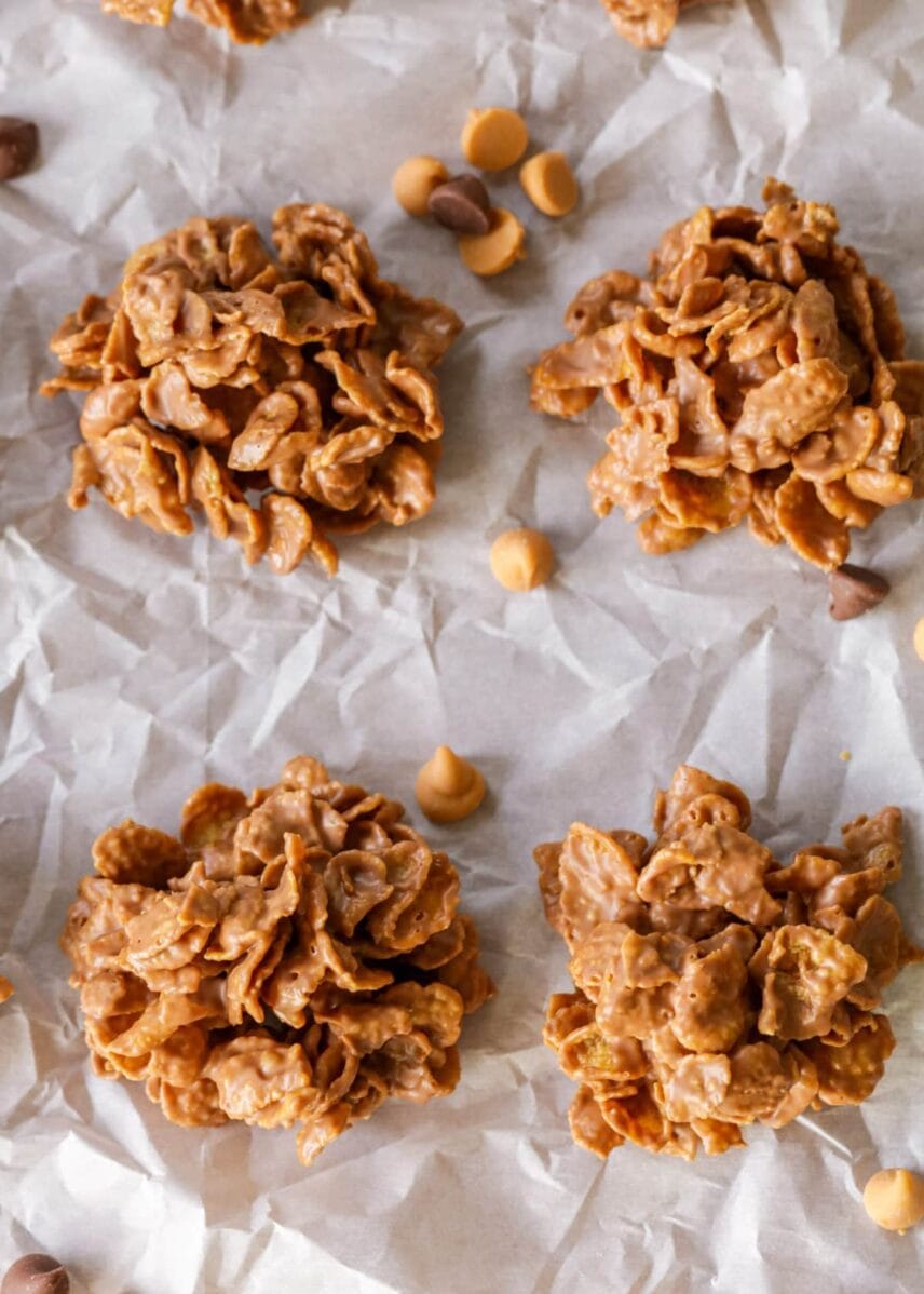 Butterscotch Cornflake Cookies {4 Ingredients!!} | Lil' Luna