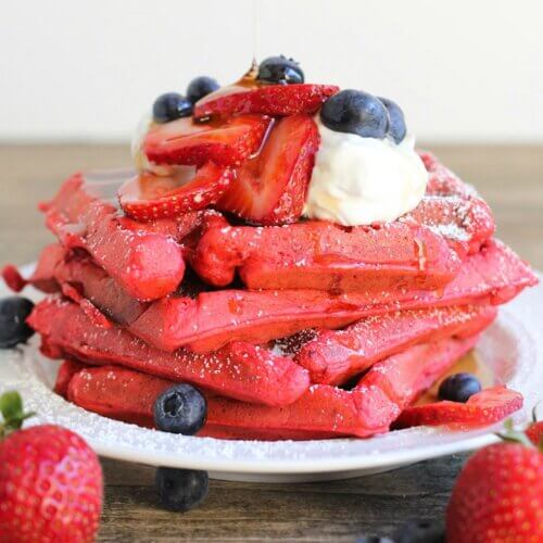 Red Velvet Waffles | Lil' Luna