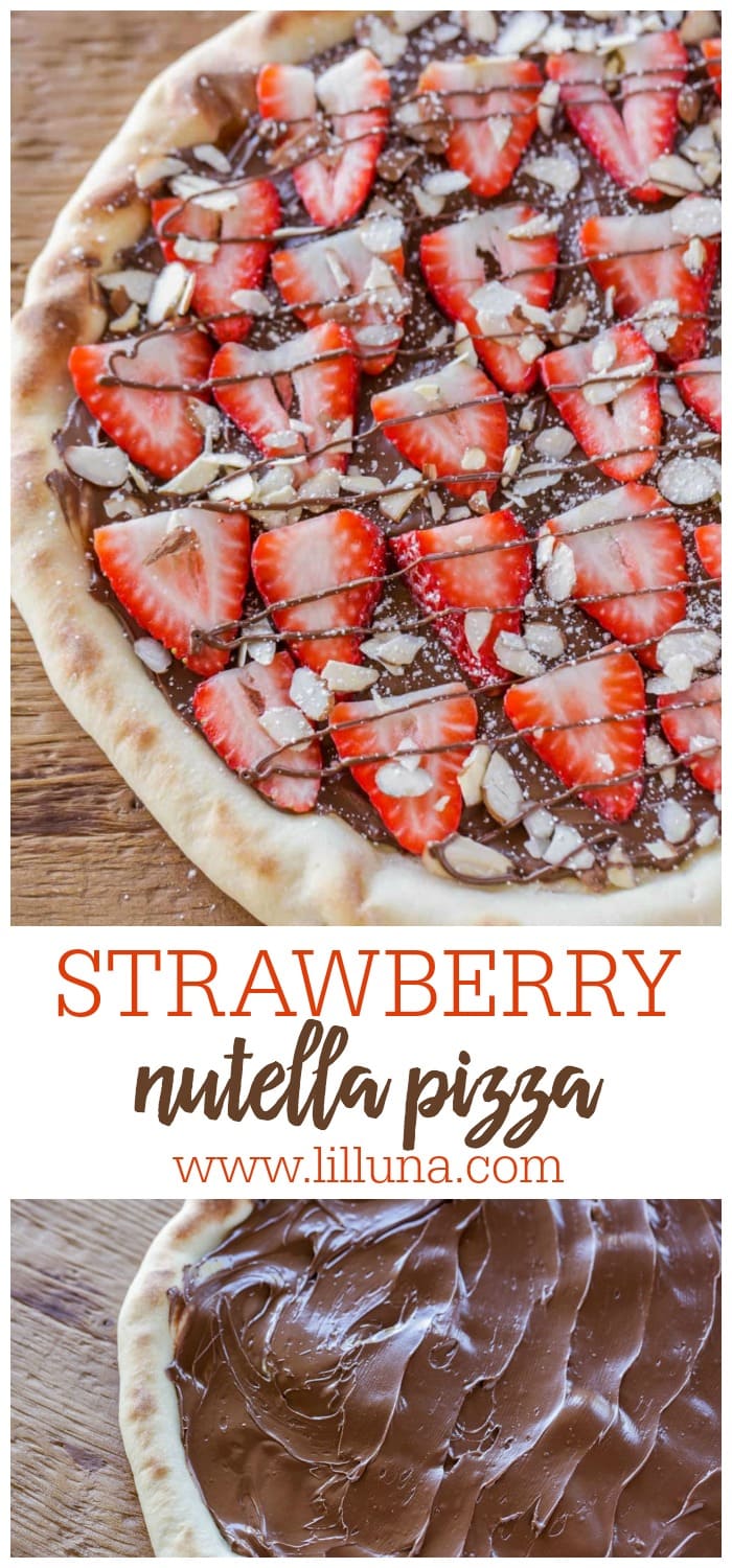 Strawberry Nutella Pizza {Easy Kid-Friendly Dessert} | Lil' Luna