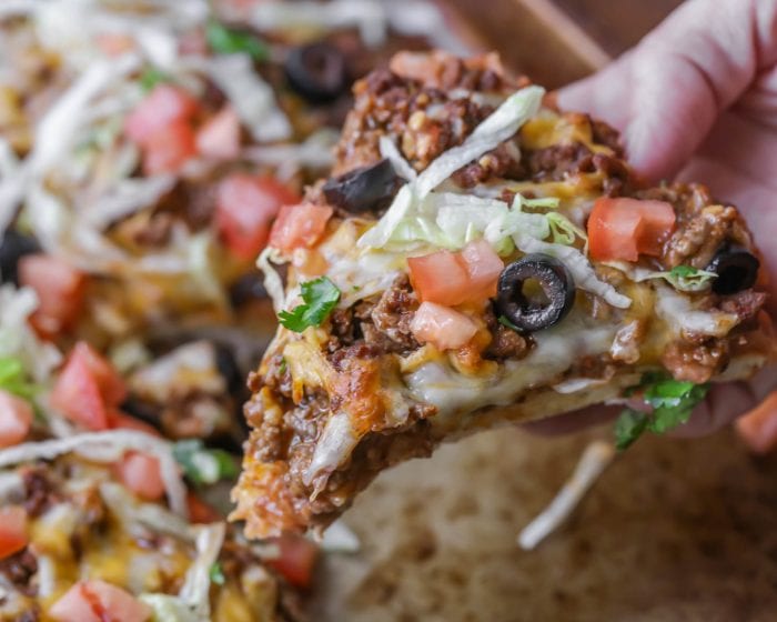 Homemade Taco Pizza {Ready in 30 minutes!} | Lil' Luna