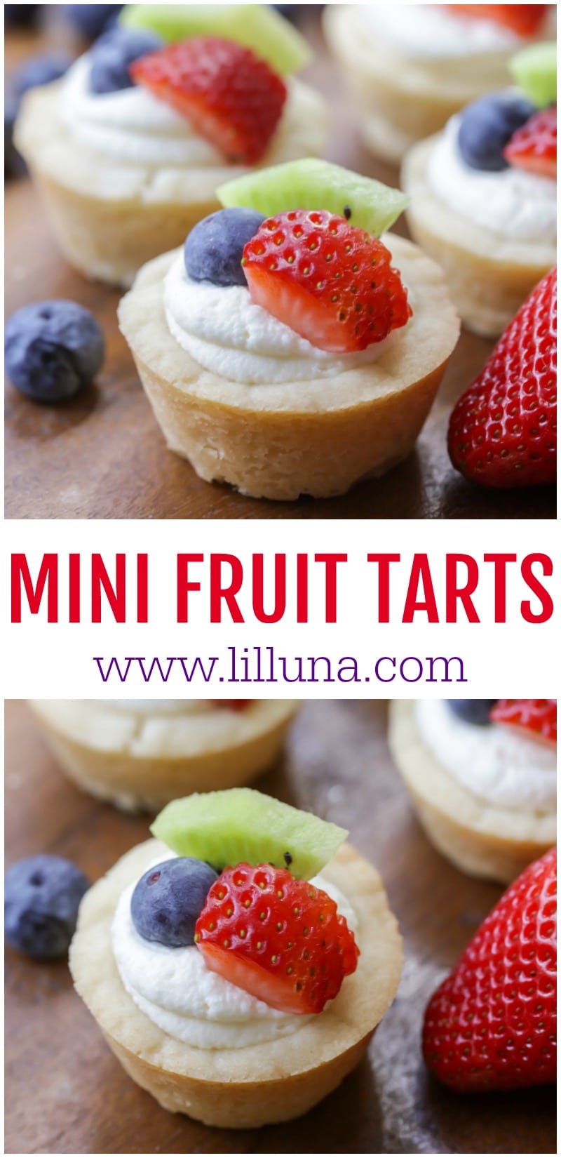 Easy Mini Fruit Tarts {30 Minute Dessert} | Lil' Luna