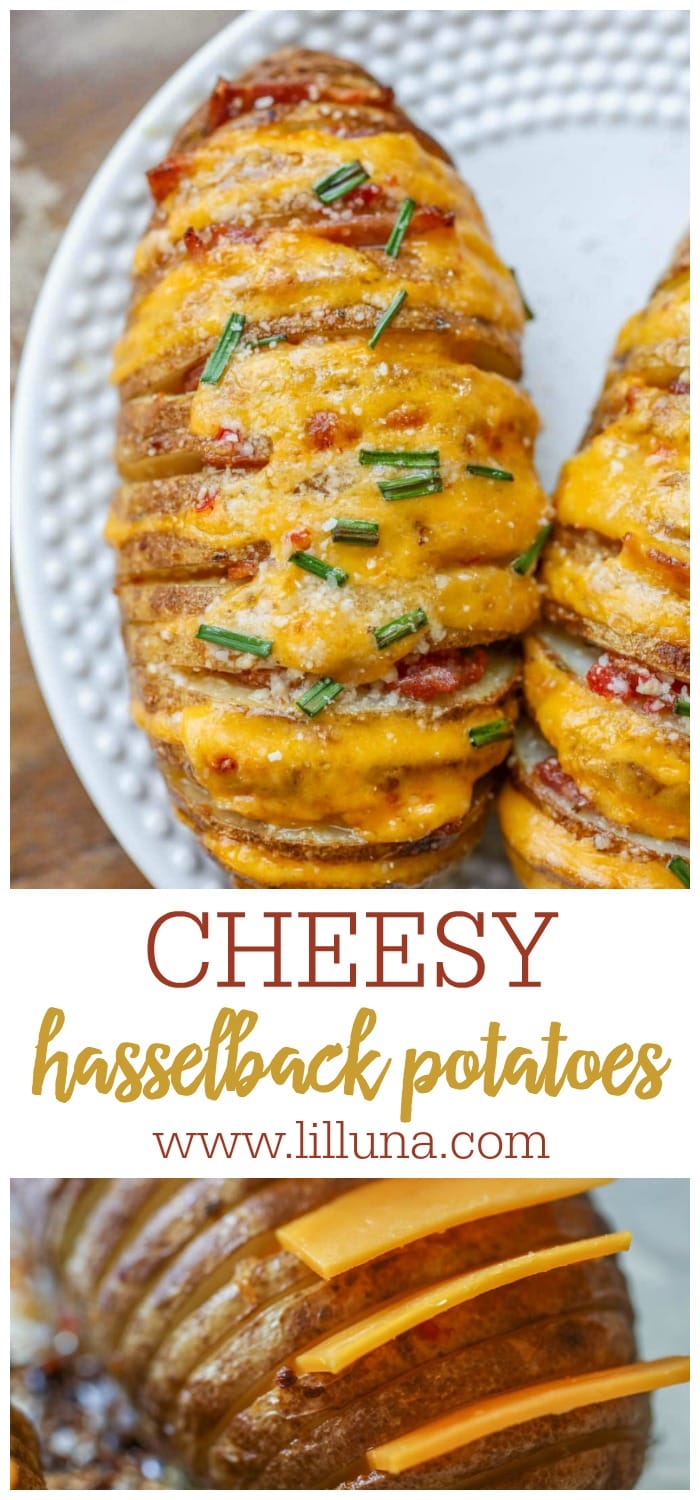 Cheesy Hasselback Potatoes Recipe | Lil' Luna