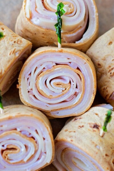 Flatbread Pinwheels {3 Varieties PERFECT for Lunch} | Lil' Luna