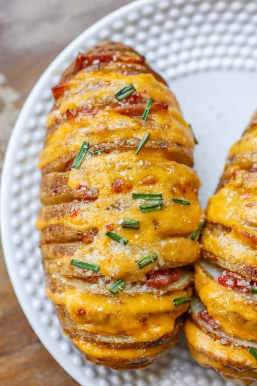 Cheesy Hasselback Potatoes Recipe | Lil' Luna