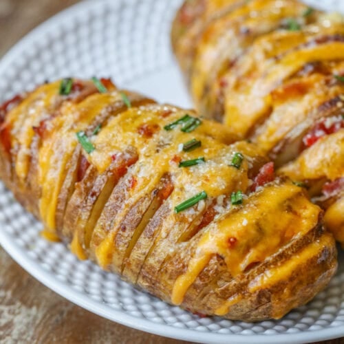 Cheesy Hasselback Potatoes Recipe | Lil' Luna