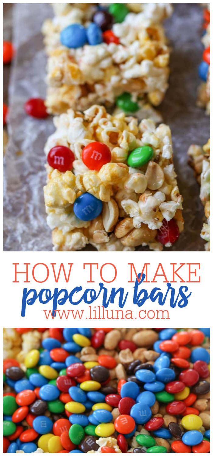 Popcorn Bars {The Perfect Movie Night Snack} | Lil' Luna