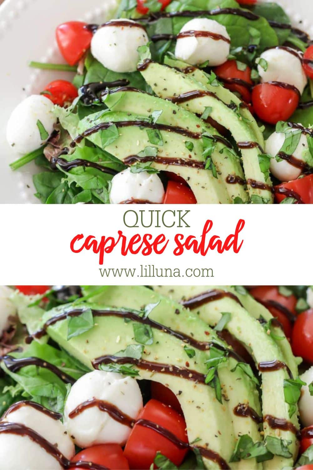 Quick Caprese Salad {Just 5 minutes to make!} | Lil' Luna