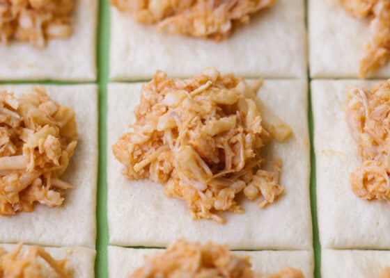 Buffalo Chicken Bites {Made with Crescent Rolls} | Lil' Luna