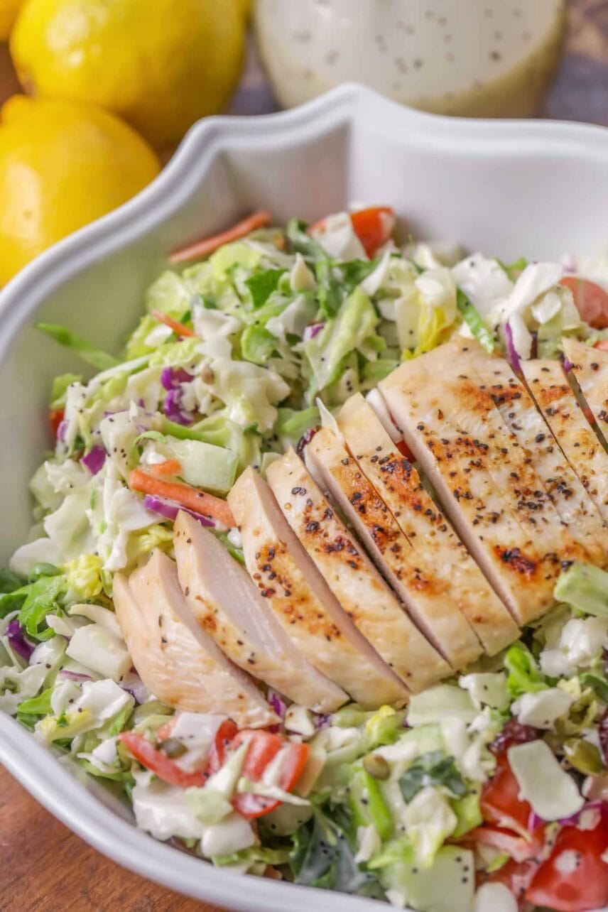Lemon Poppy Seed Dressing Recipe (+VIDEO) | Lil' Luna