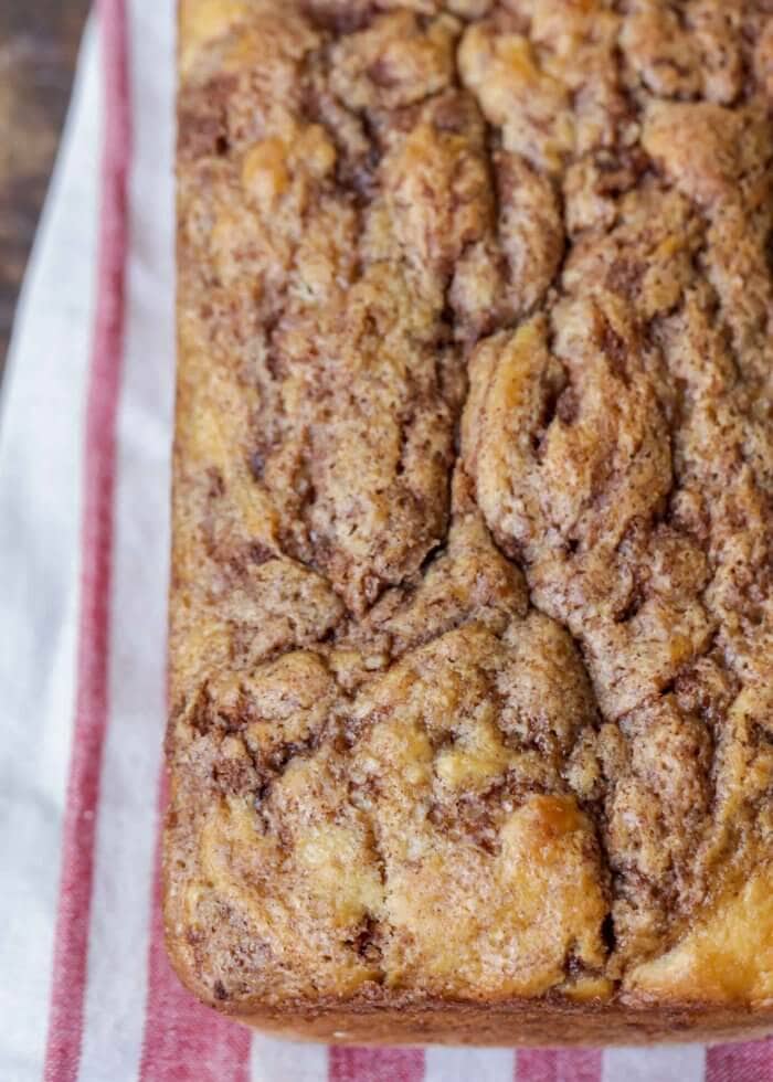Cinnamon Roll Bread with Glaze | Lil' Luna