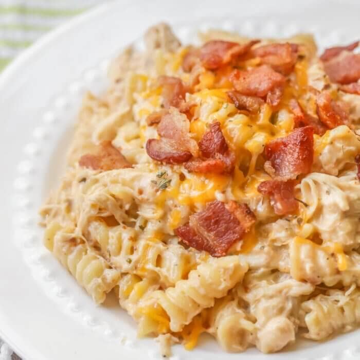 Chicken Bacon Ranch Pasta | Lil' Luna