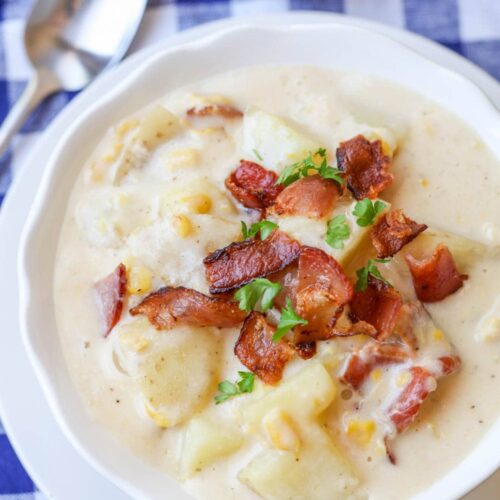 Bacon Potato Corn Chowder Recipe | Lil' Luna