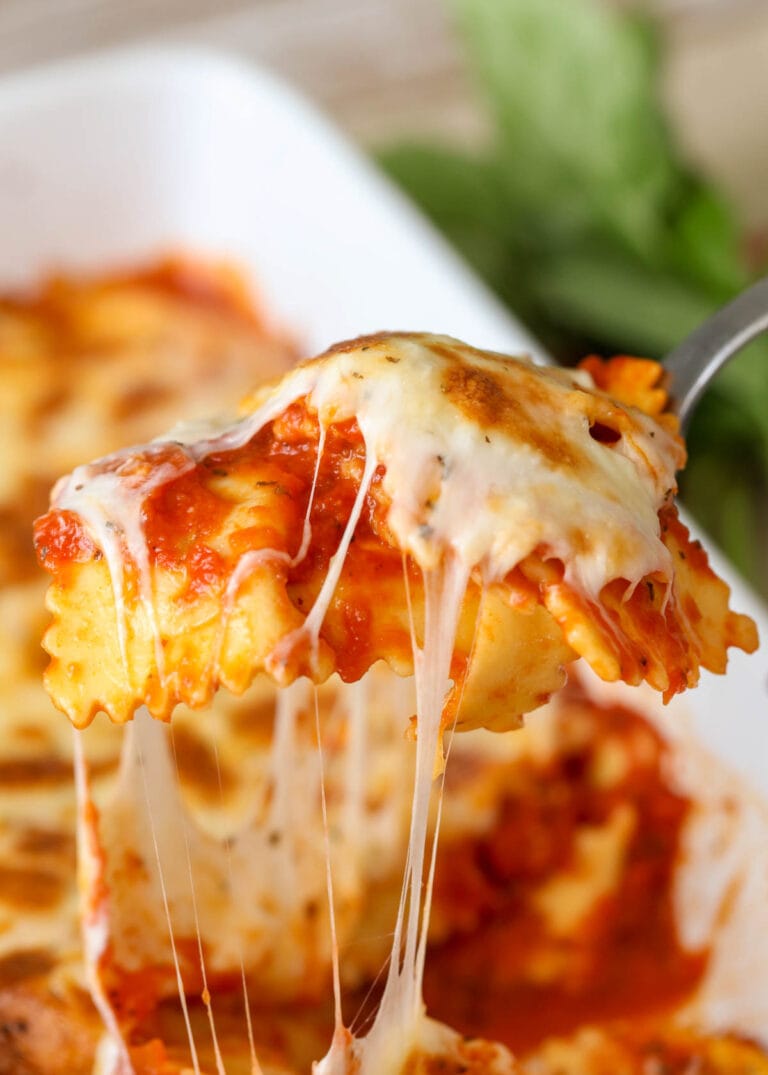 Baked Ravioli {Ready in 20 Minutes!} | Lil' Luna