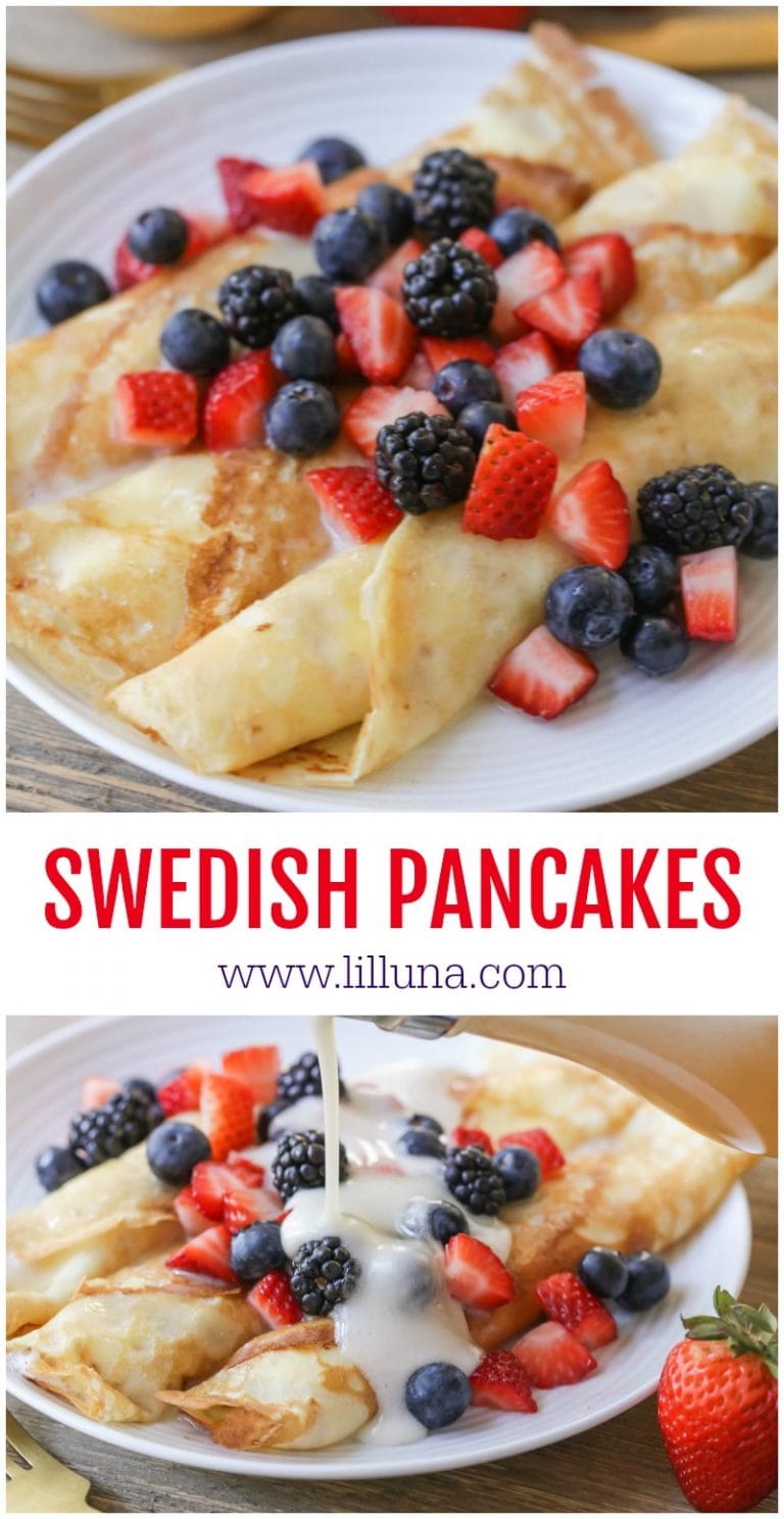 Grandma's Famous Swedish Pancakes Recipe (+VIDEO) | Lil' Luna