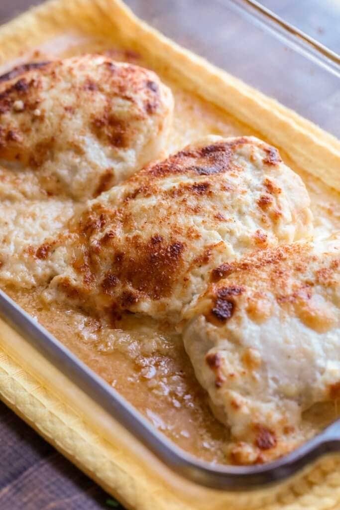 Creamy Swiss Chicken Bake Recipe (+VIDEO) | Lil' Luna