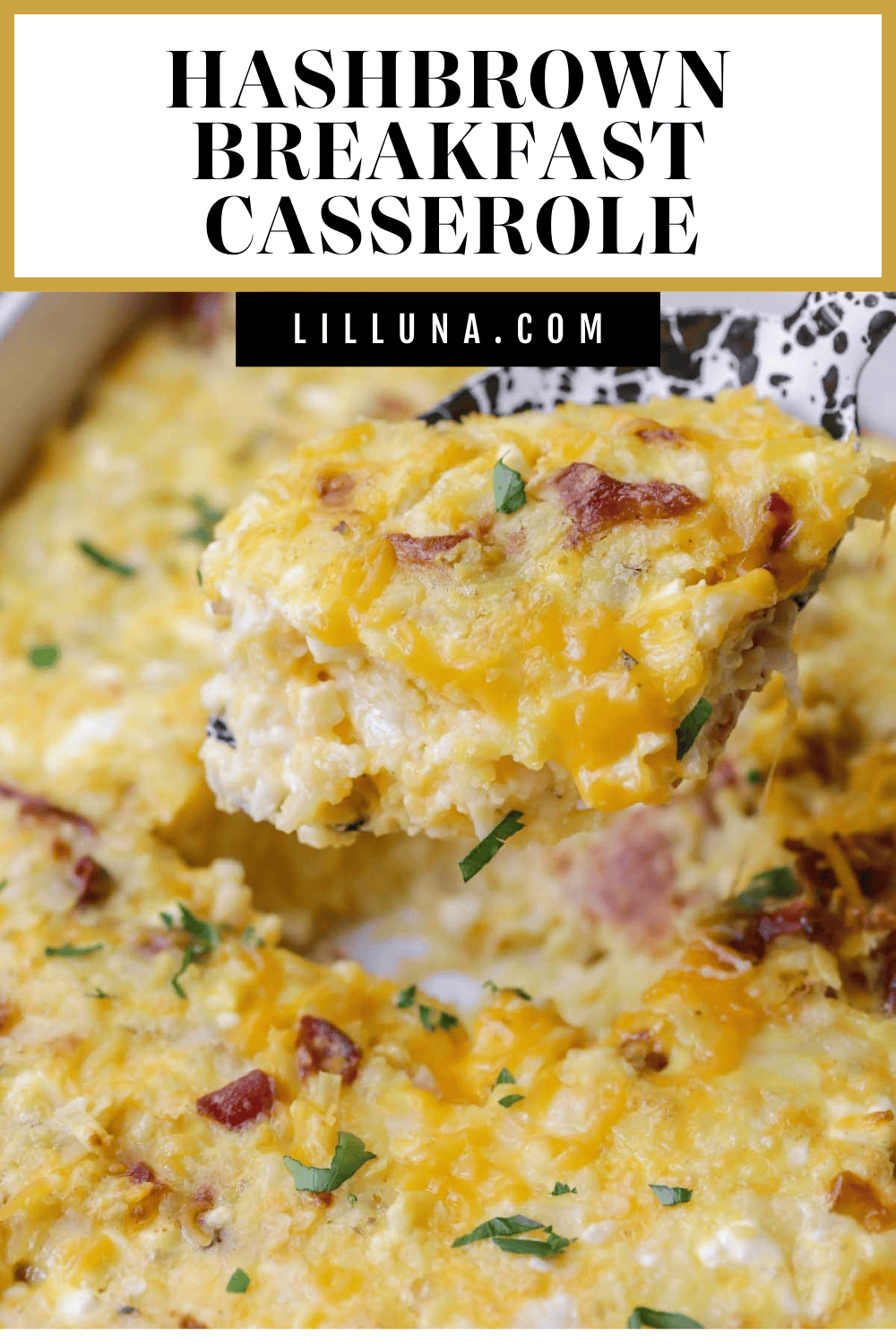 Easy Hashbrown Breakfast Casserole {+VIDEO} | Lil' Luna