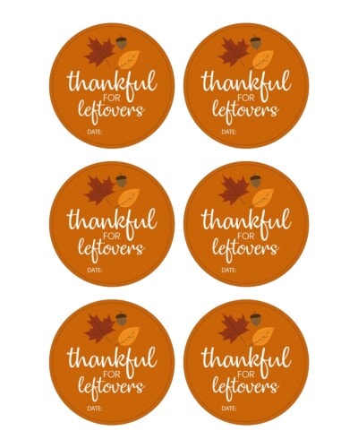 FREE Thanksgiving Menu Template, Schedule + Tags | Lil' Luna