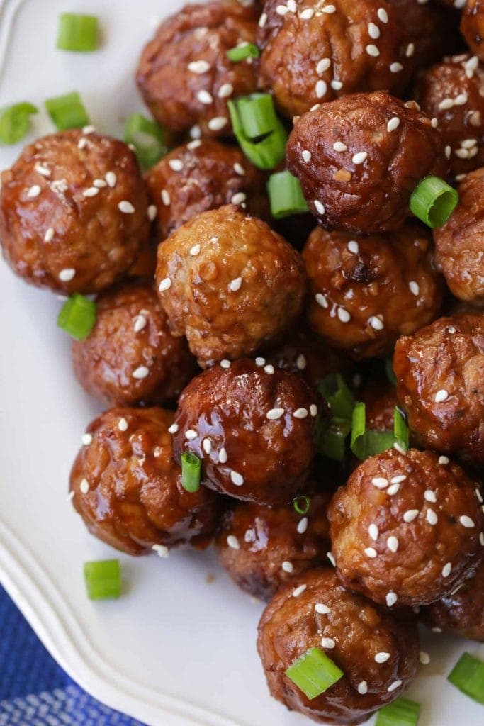 Slow Cooker Asian Meatballs | Lil' Luna