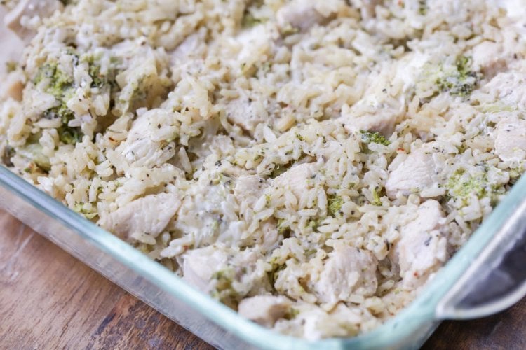 Cheesy Chicken and Rice Bake | Lil' Luna