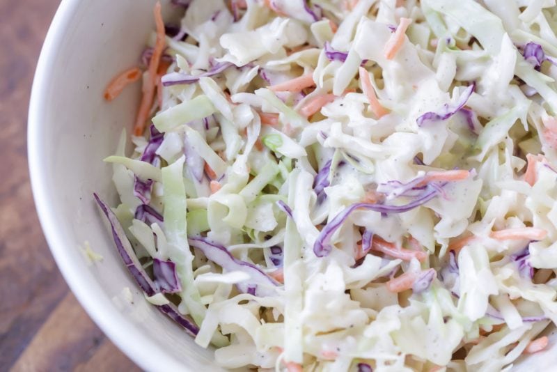 Quick & Easy Coleslaw Recipe {Made in 10 Minutes!} | Lil' Luna