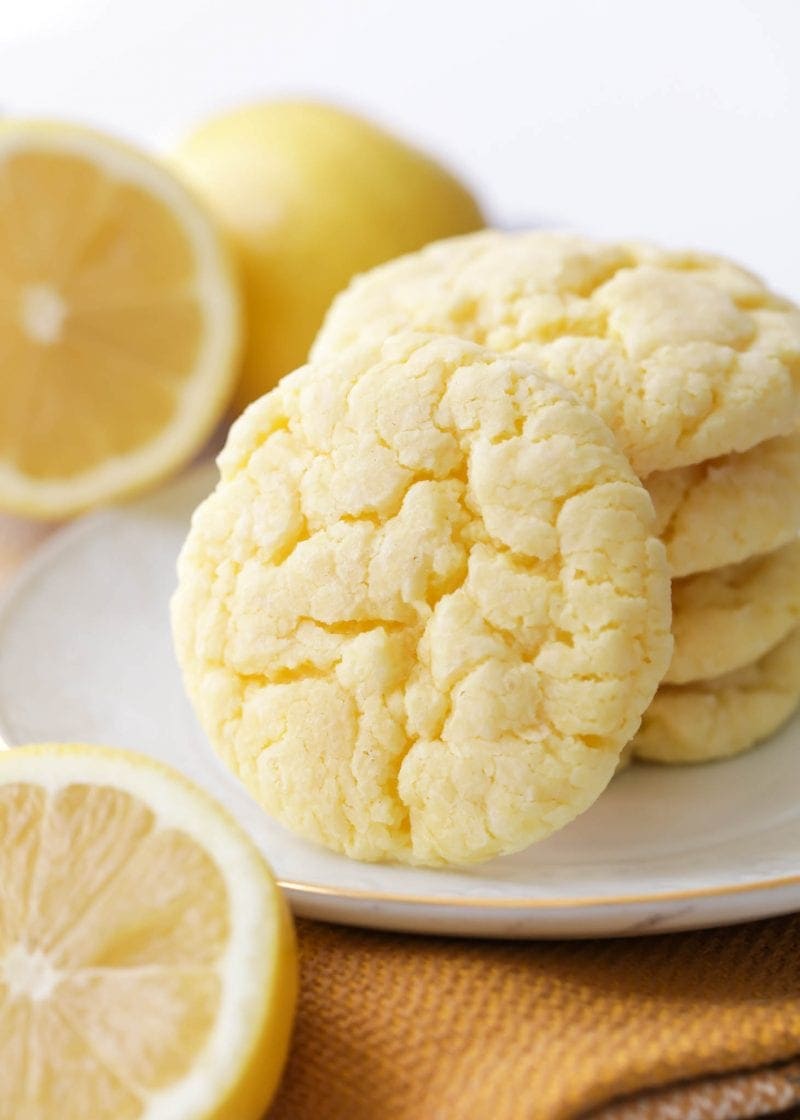 Easy Lemon Cake Mix Cookies | Lil' Luna