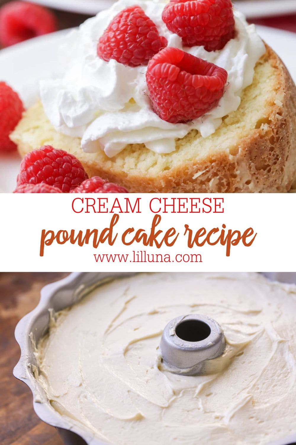 Easy Cream Cheese Pound Cake +VIDEO | Lil' Luna