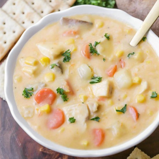 Creamy Chicken Corn Chowder | Lil' Luna