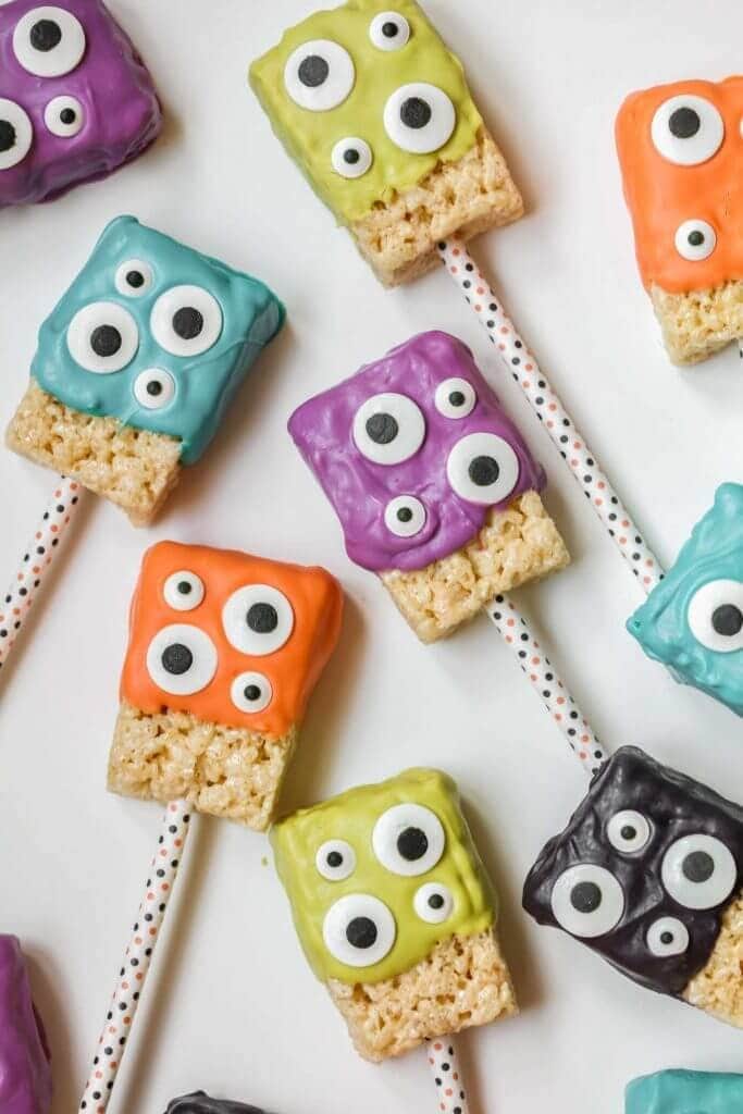 Monster Rice Krispie Treats {EASY + Kid-Approved} | Lil' Luna