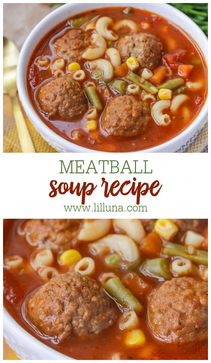 Meatball Soup {Ready in 30 minutes!} | Lil' Luna