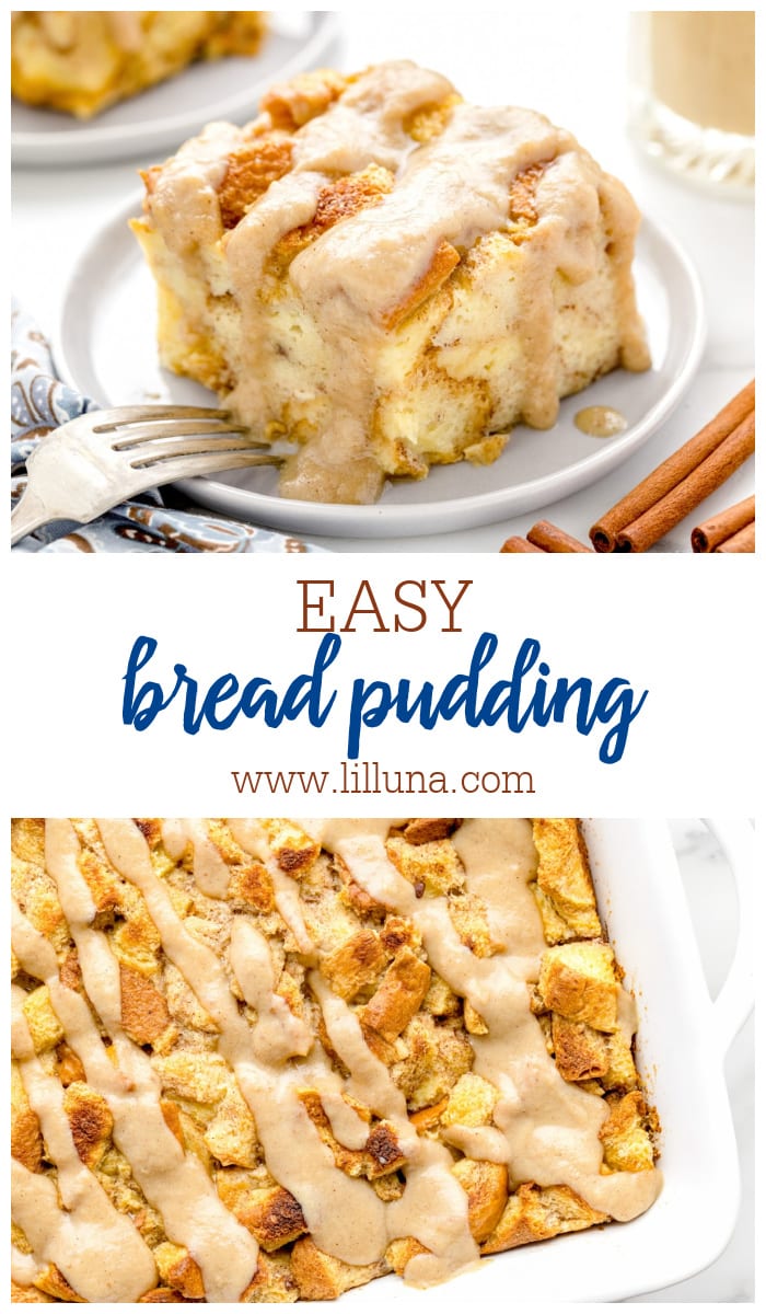 Easy Bread Pudding Recipe {+VIDEO} | Lil' Luna