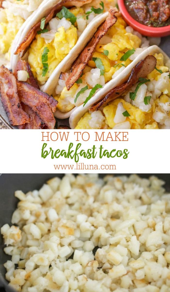 Easy Breakfast Tacos {+VIDEO} | Lil' Luna