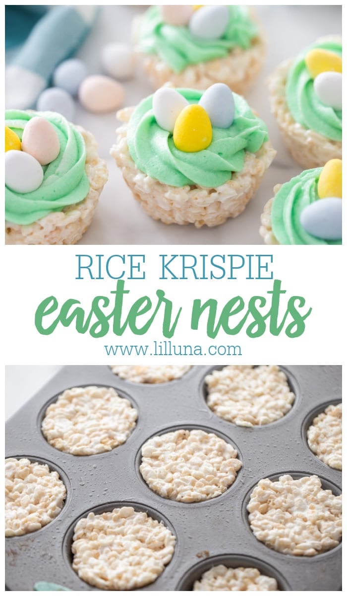 Rice Krispie Easter Nests (+VIDEO) | Lil' Luna