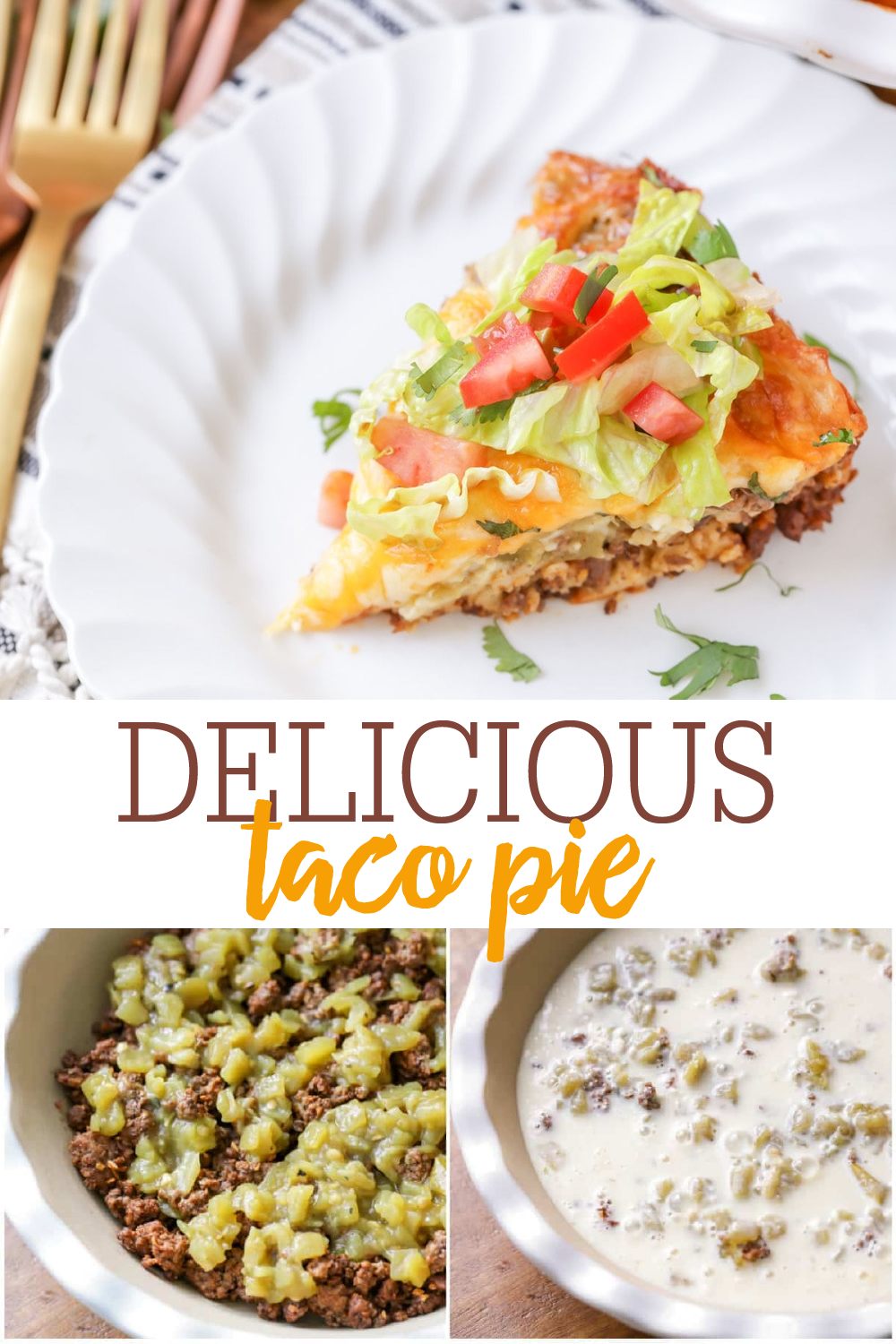 Taco Pie Recipe {Simple & Delicious} +VIDEO | Lil' Luna