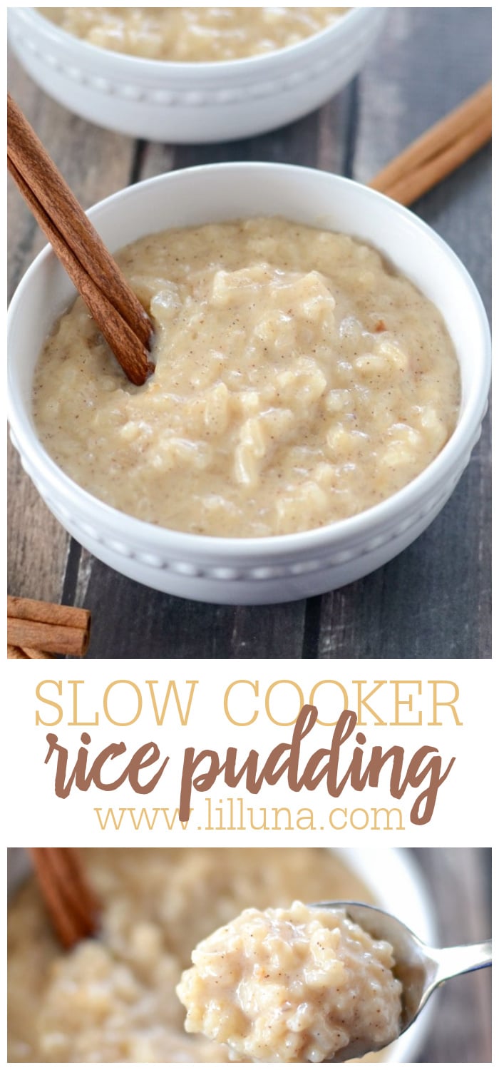 Slow Cooker Rice Pudding {Easy + Creamy} | Lil' Luna
