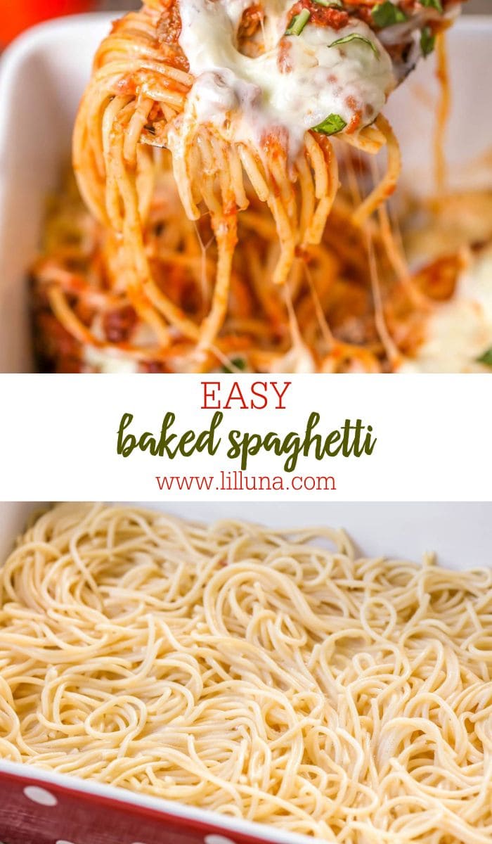 Baked Spaghetti Recipe {+VIDEO} | Lil' Luna