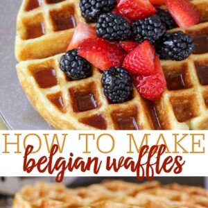 Homemade Belgian Waffles Recipe (+VIDEO) | Lil' Luna