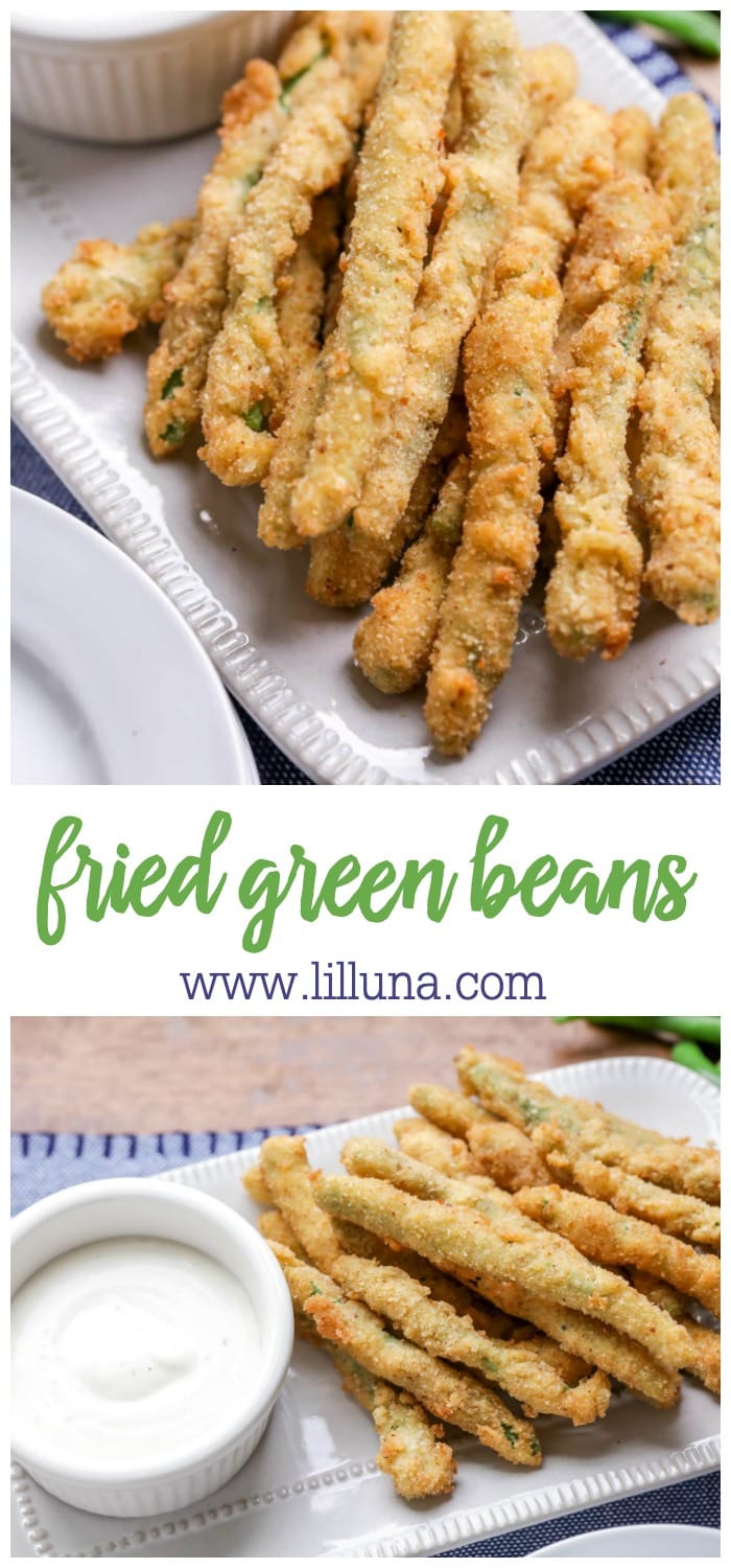Fried Green Beans aka Green Bean Fries {+VIDEO} | Lil' Luna